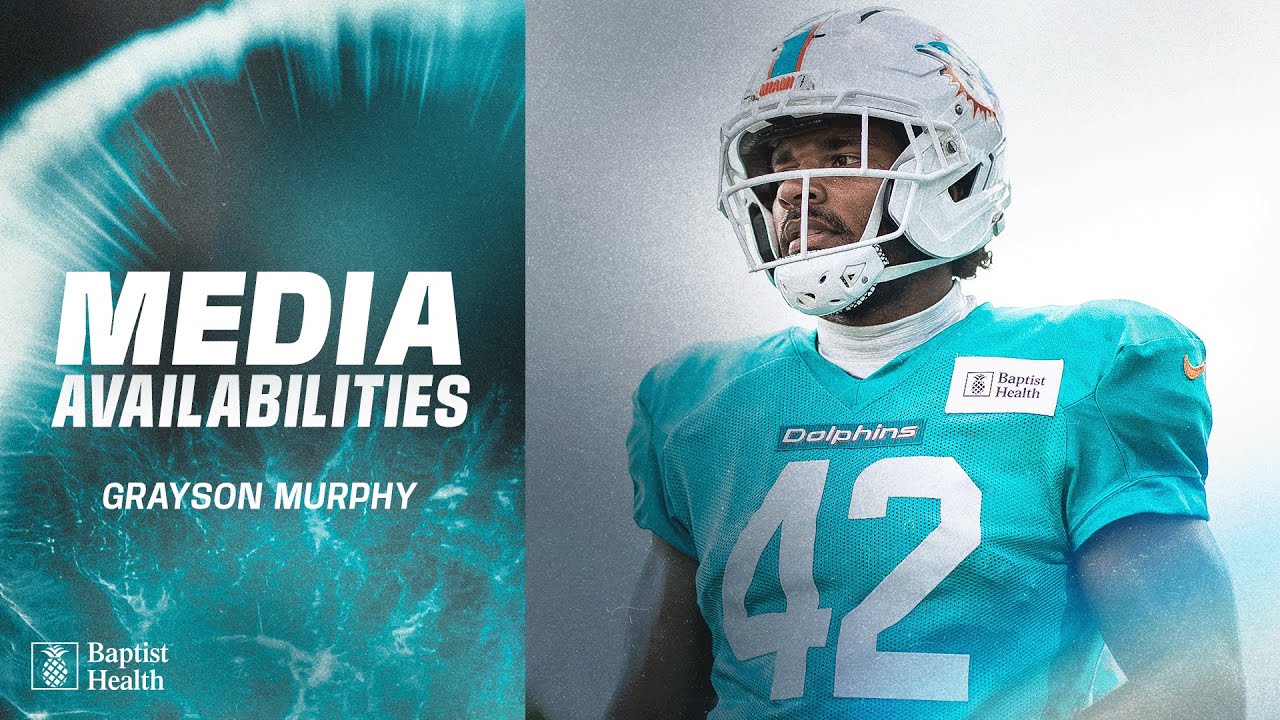 Grayson Murphy meets with the media | Miami Dolphins - YouTube
