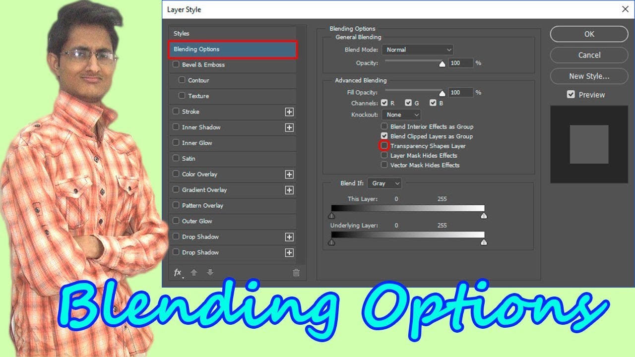 How To Use Blending Option | Muhammad Abbas - YouTube