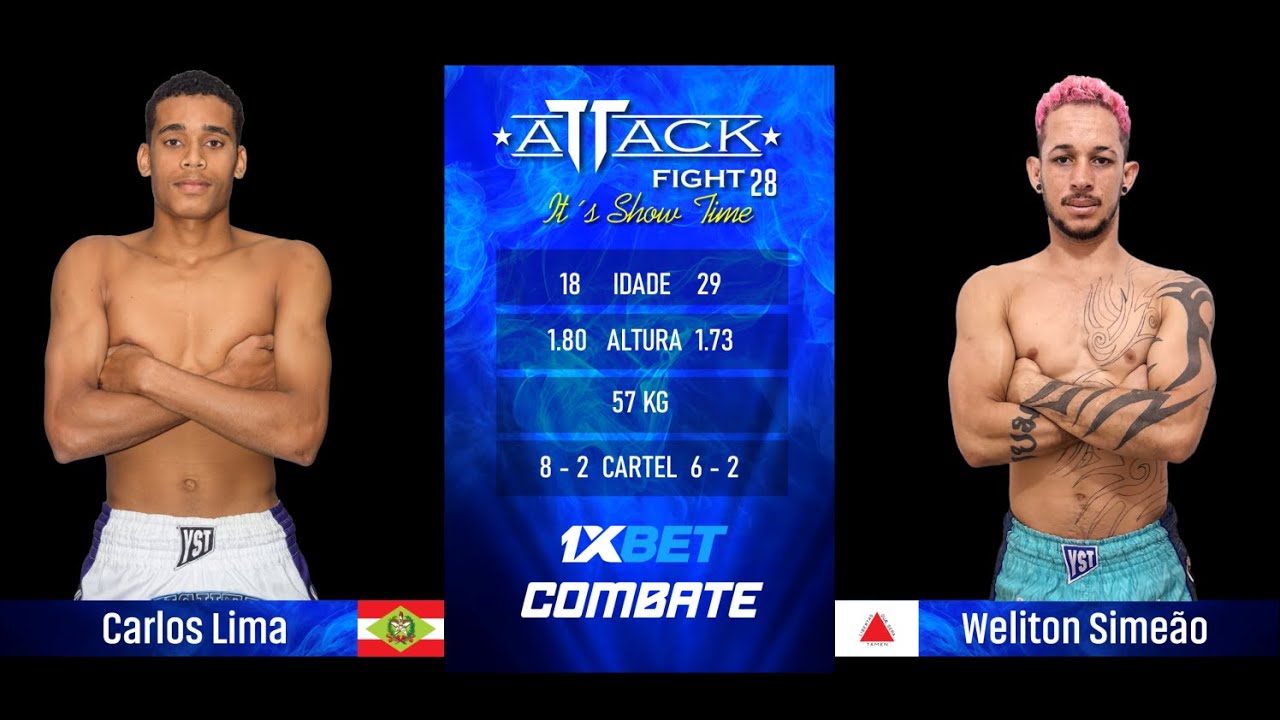 Attack Fight 28 - Carlos Lima x Weliton Simeão 57kg - YouTube