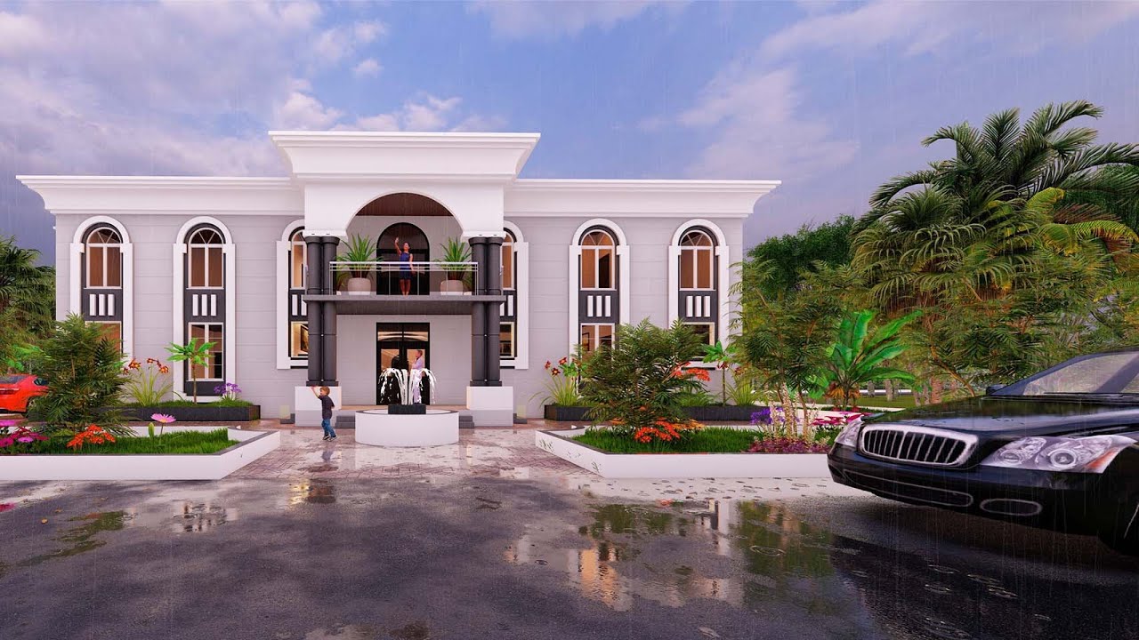 Classical Villa 3D Animation Tour - YouTube