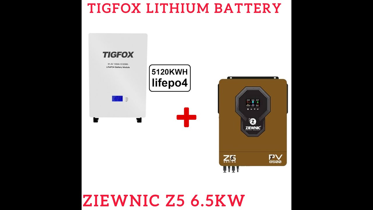 Ziewnic Z5 Pv8500 6.5kw Installation With Tigfox Lithium Battery 48v ...