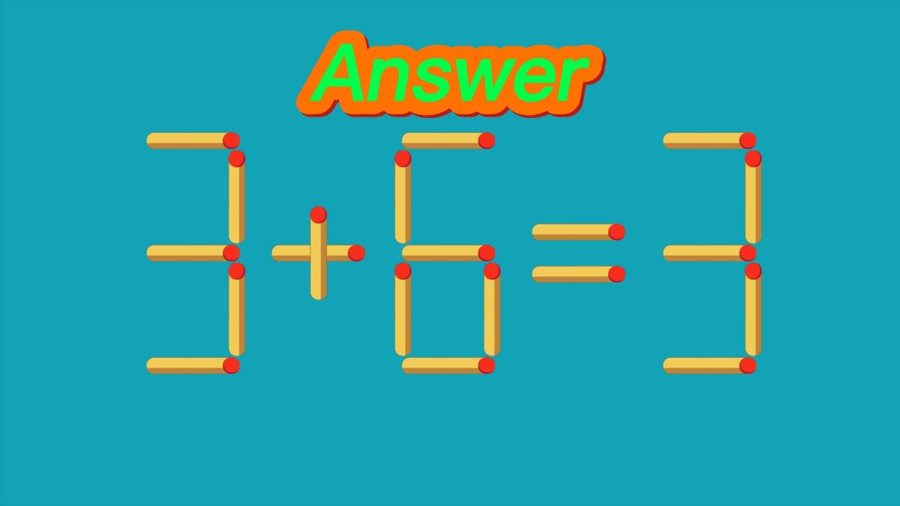 Matchstick Puzzle - YouTube