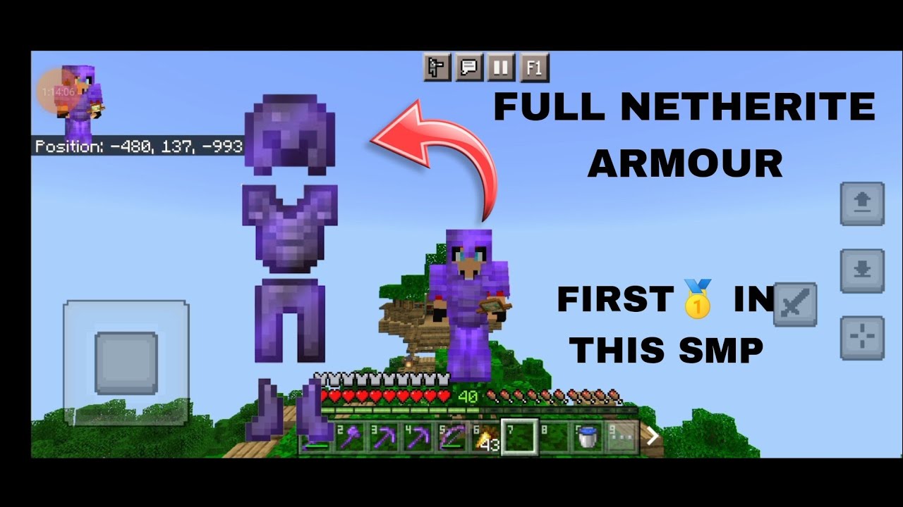 I MADE A FULL NETHERITE ARMOUR IN THIS SMP| UNIQUE SMP #4| #UNIQUE_SMP ...