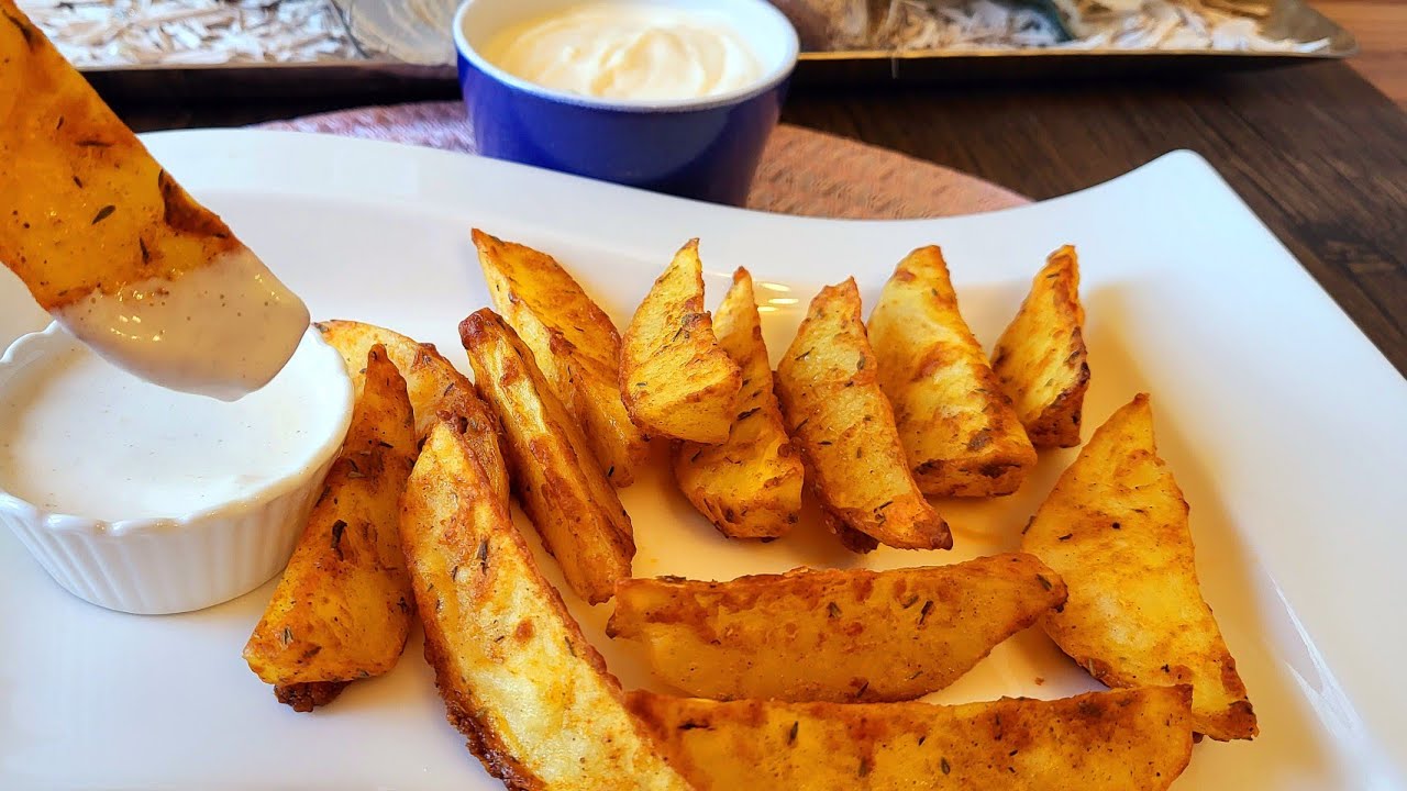 Knusprige Kartoffel Wedges ganz einfach und mega lecker, schnelles einfaches Mittagessen Rezept ...