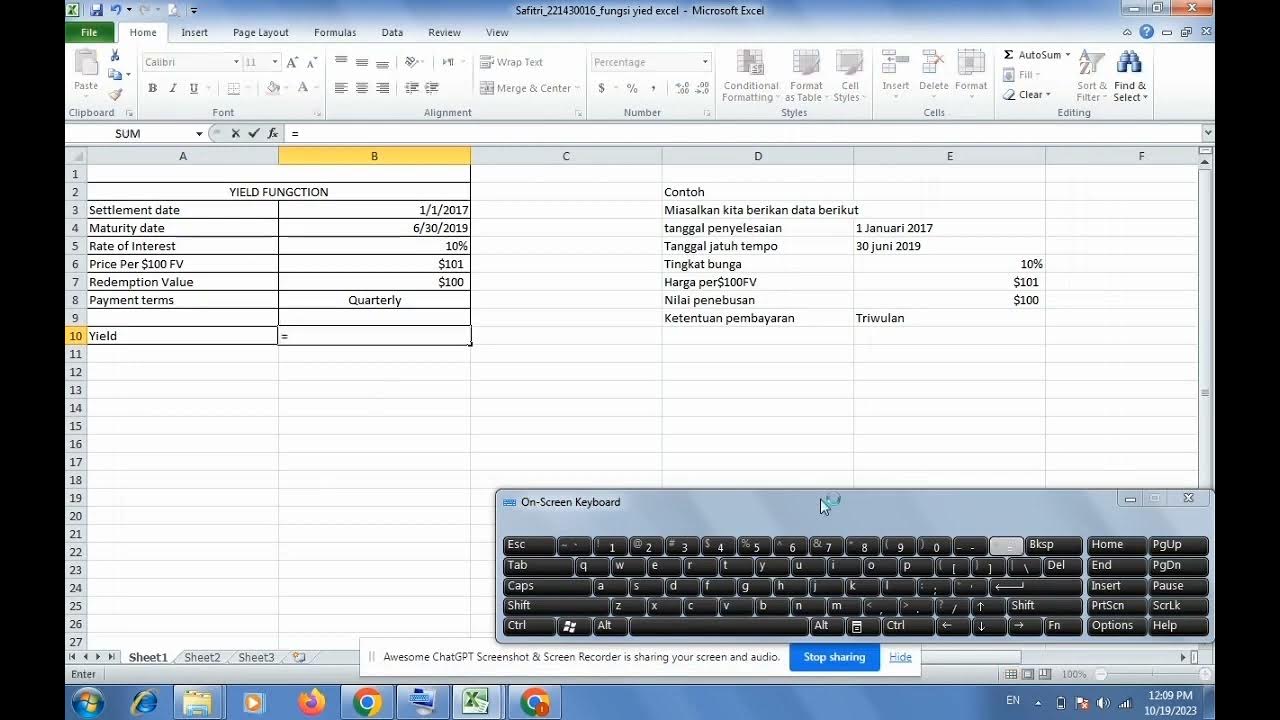 fungsi YIELD - YouTube