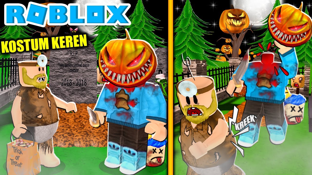 PANDU GAMING KERASUKAN HANTU TANPA KEPALA DI KUBURAN!!! ROBLOX ...