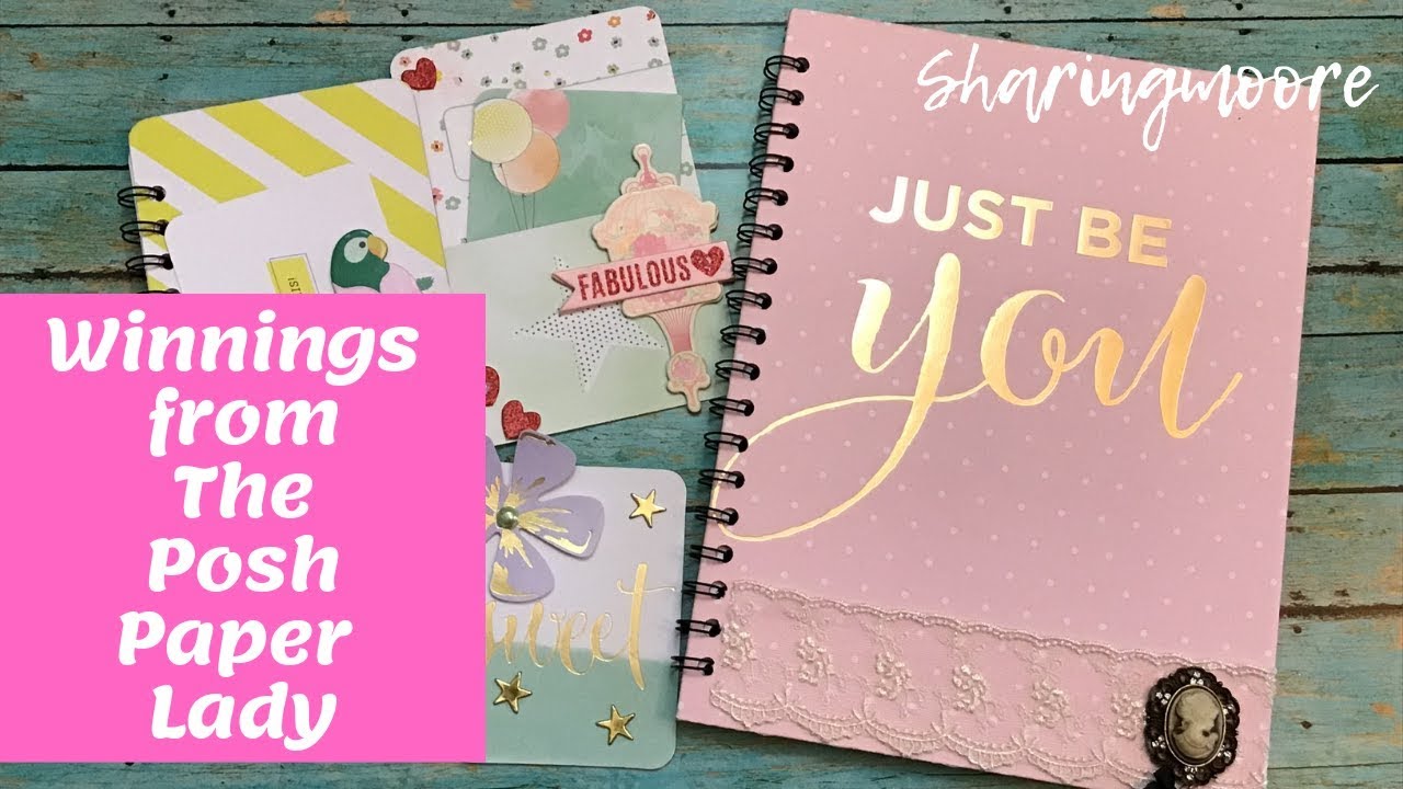 Winnings from The Posh Paper Lady ~ July 2019 {Sharingmoore} - YouTube