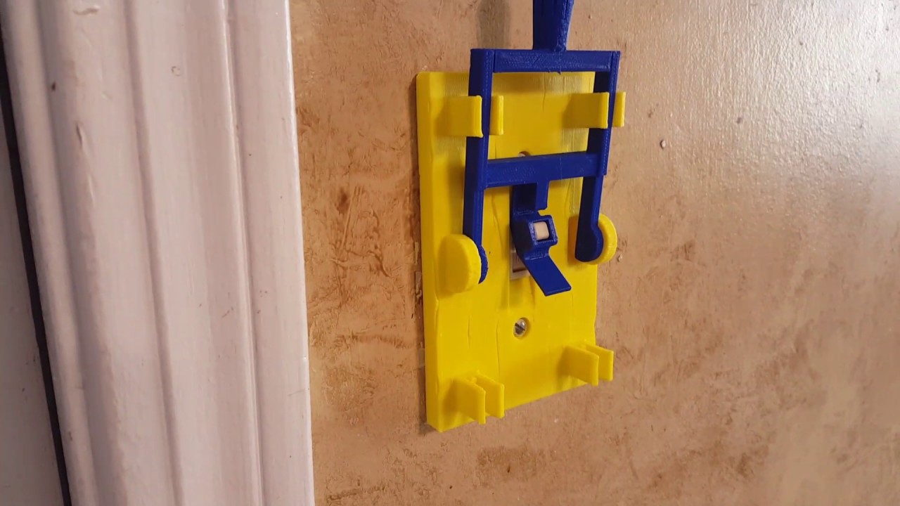 3D Printed Mad Scientist light switch - YouTube