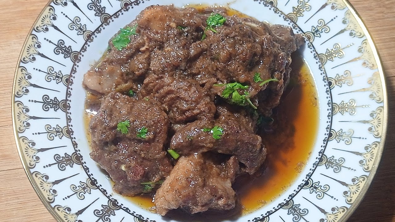 Namkeen Gosht Recipe || Cooked juicy soft mutton recipe || namkeen ...