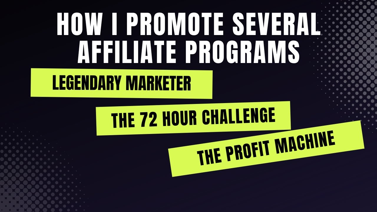 How I Promote The Profit Machine, Legendary Marketer, The 72 Hr ...