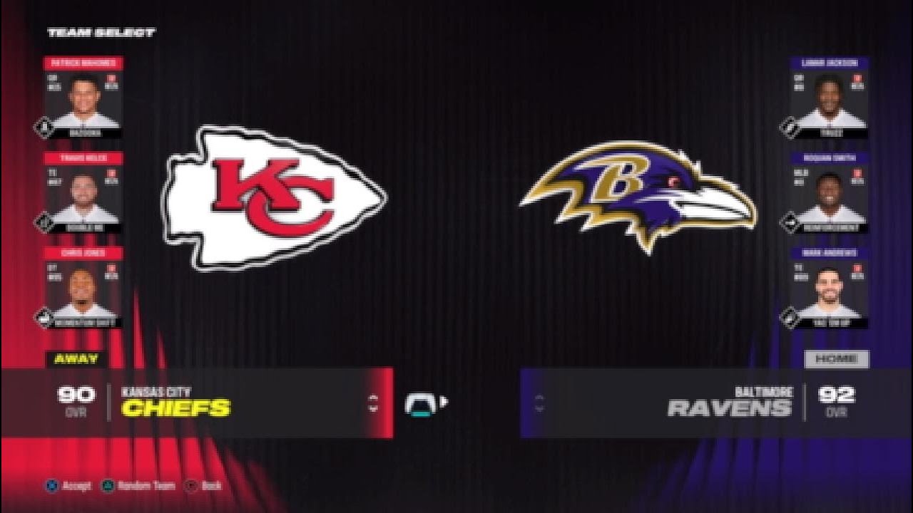 NFL Highlights Madden KC vs BAL - YouTube