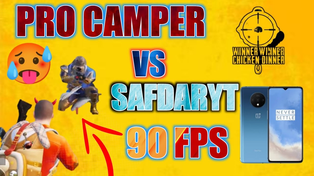 PRO CAMPER🥵VS👿SAFDARYT|POWER OF 1+7T 90 FPS CHICKEN DINNER - YouTube