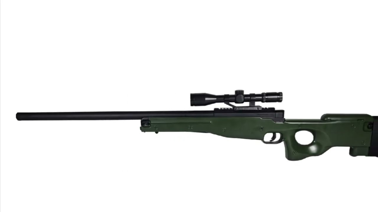 Pusca sniper Airsoft cu Luneta, Mauser SR OD, Cybergun - YouTube