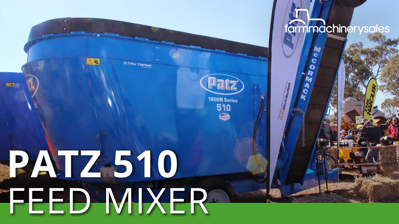 Patz releases 510 vertical mixer wagon Down Under @ FarmFest 2017 - YouTube