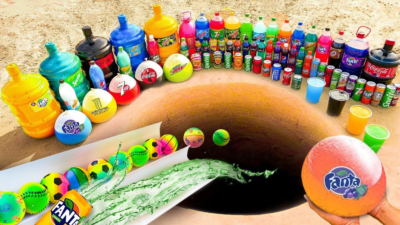 Rain Gutter In Marble Run Race & Coke, Mtn Dew, Fanta, Mentos ...