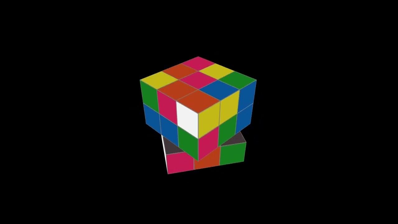Rubik's cube three.js - YouTube