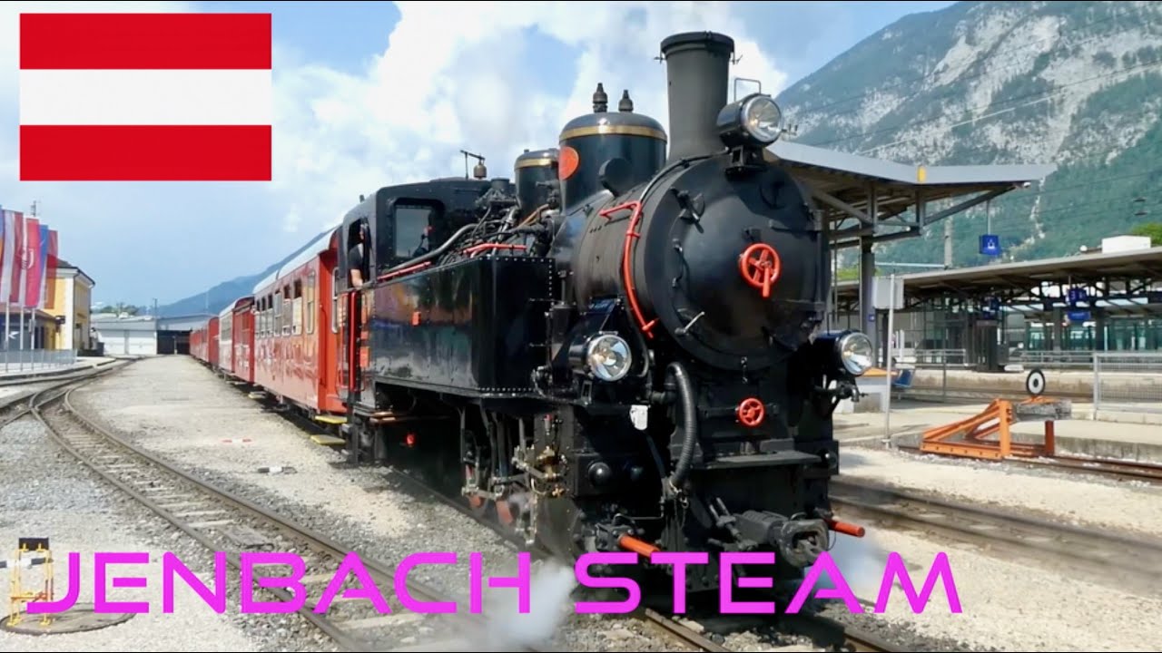 Austrian Trains: Steam Locomotives in action at Jenbach Bahnhof - YouTube