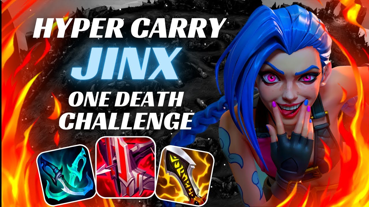 HYPER CARRY ADC JINX (ONE DEATH CHALLENGE) | WILD RIFT - YouTube