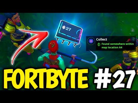 FORTBYTE #27 Found somewhere within map location A4 Location Fortnite ...