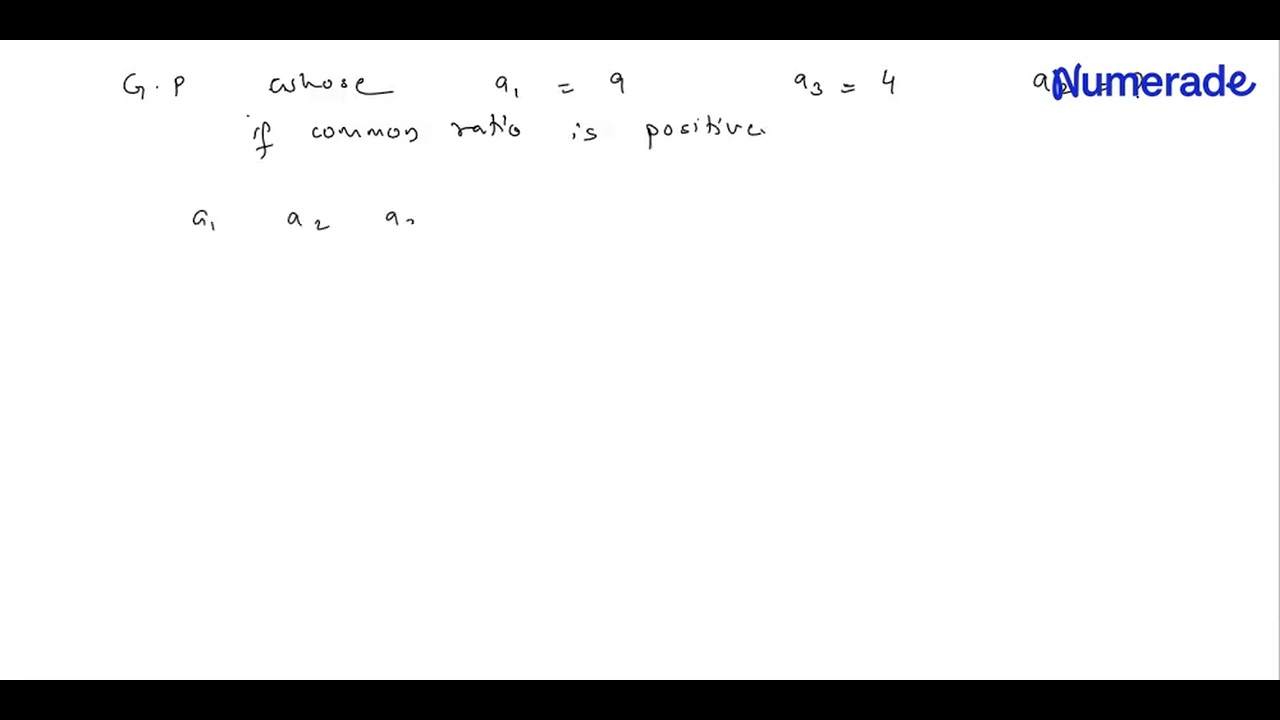 Find the second term in a geometric sequence in which the first term is ...