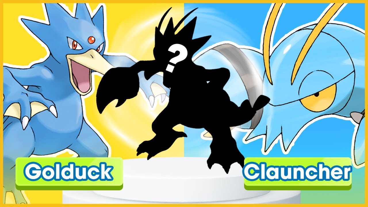 Pokemon Fusion | Golduck + Clauncher | pokemon infinite fusion ...