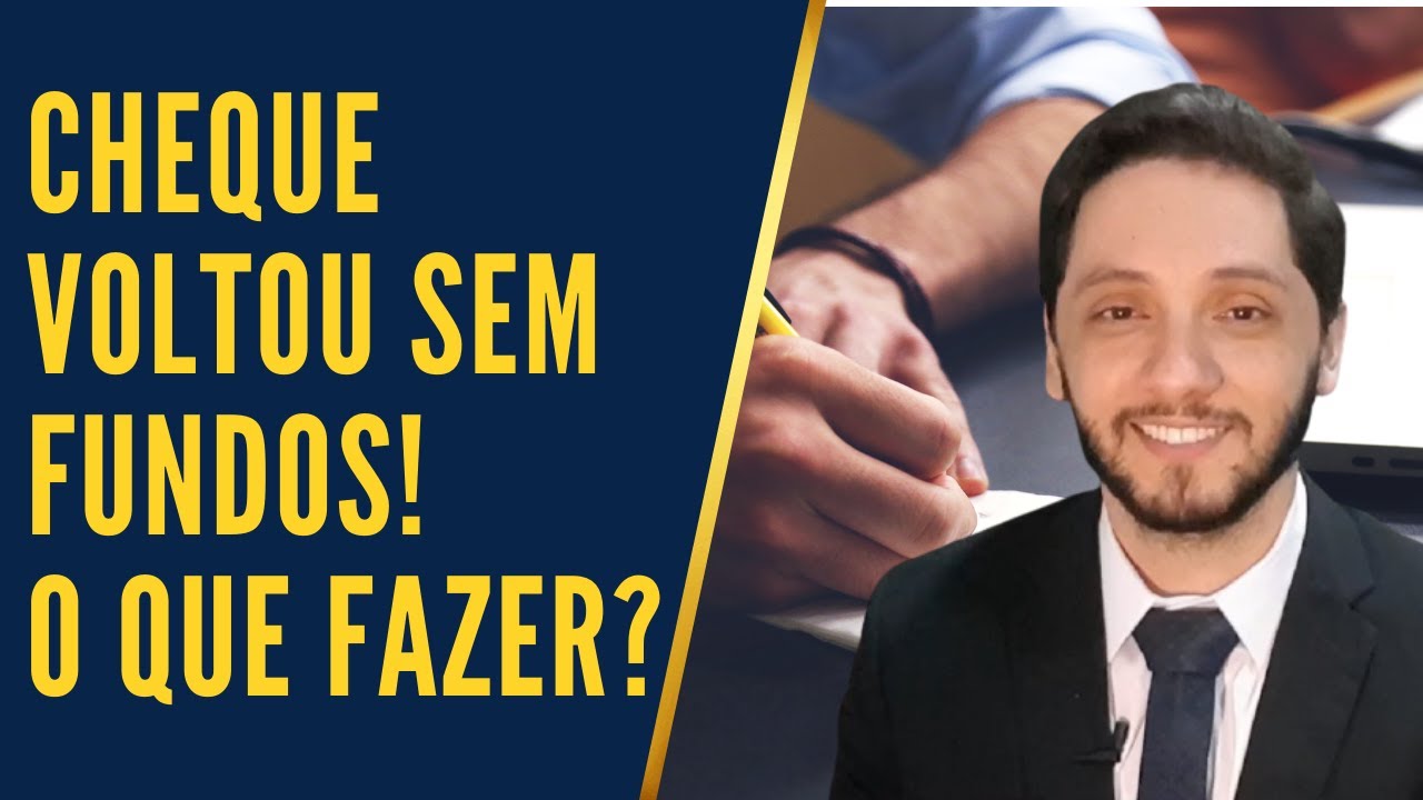Cheque voltou sem fundos. O que fazer? - YouTube
