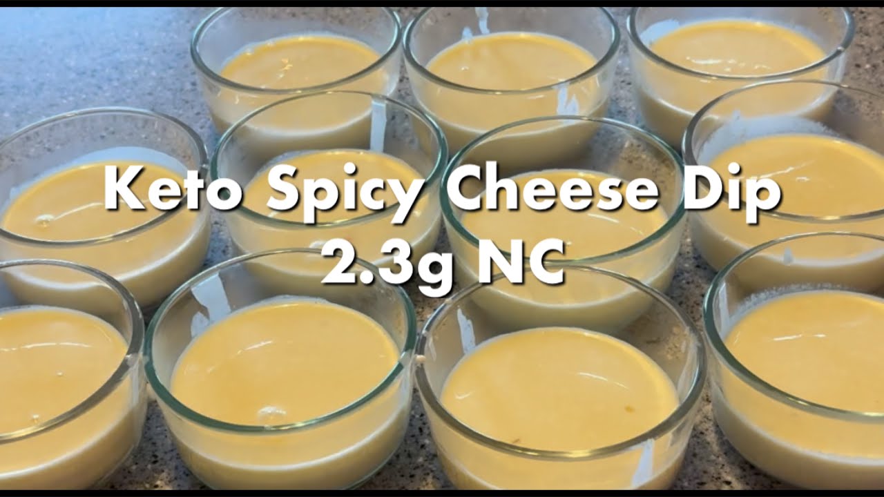 Keto Spicy Cheese Dip Recipe 2.3g NC per 1/2c Makes 11 Servings - YouTube