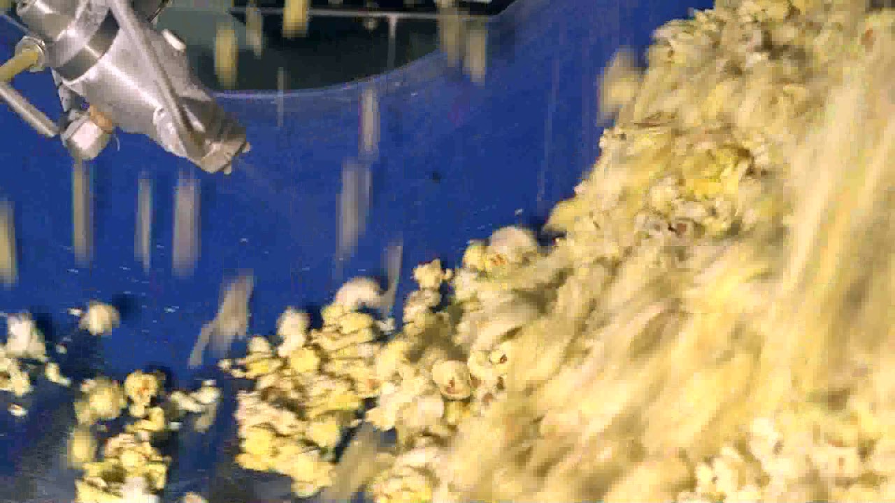 Continuous Flow Oil Applicator-Popcorn Coating - YouTube