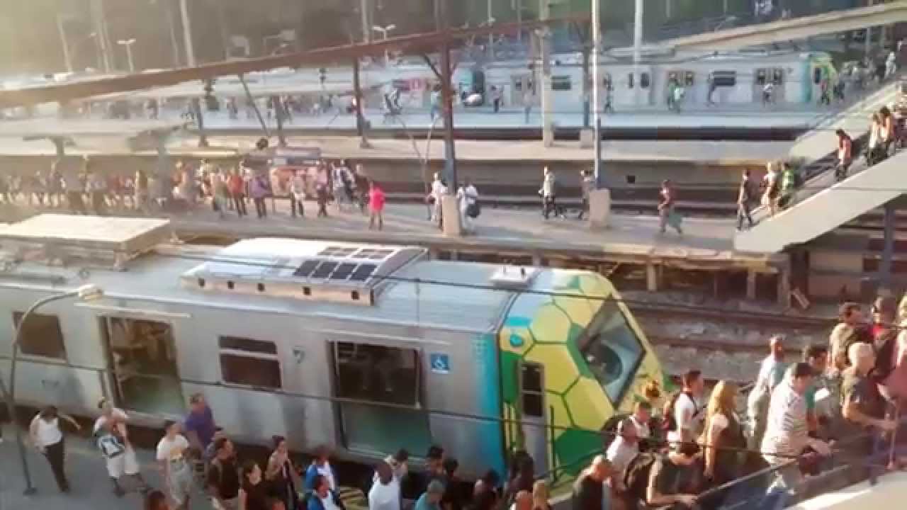 Supervia - Dupla de Alstom Série 4000 Partindo de São cristovão. - YouTube