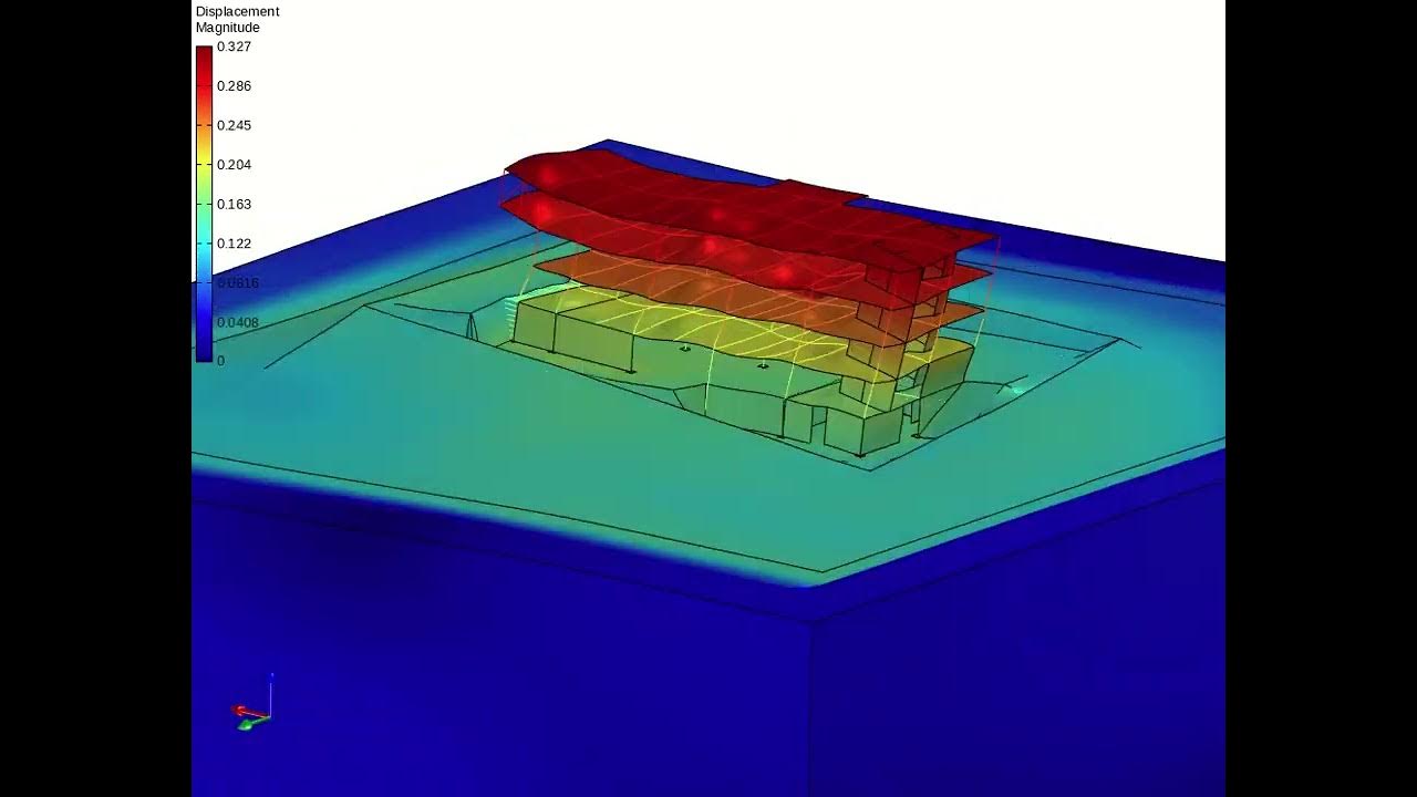 Full 3D seismic analysis of complex building using H5DRM on OpenSees - YouTube