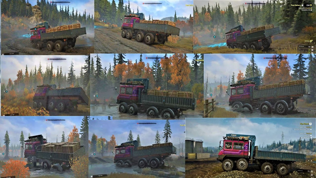 SNOWRUNNER || Food Delivery mission || snow runner off-roading ...