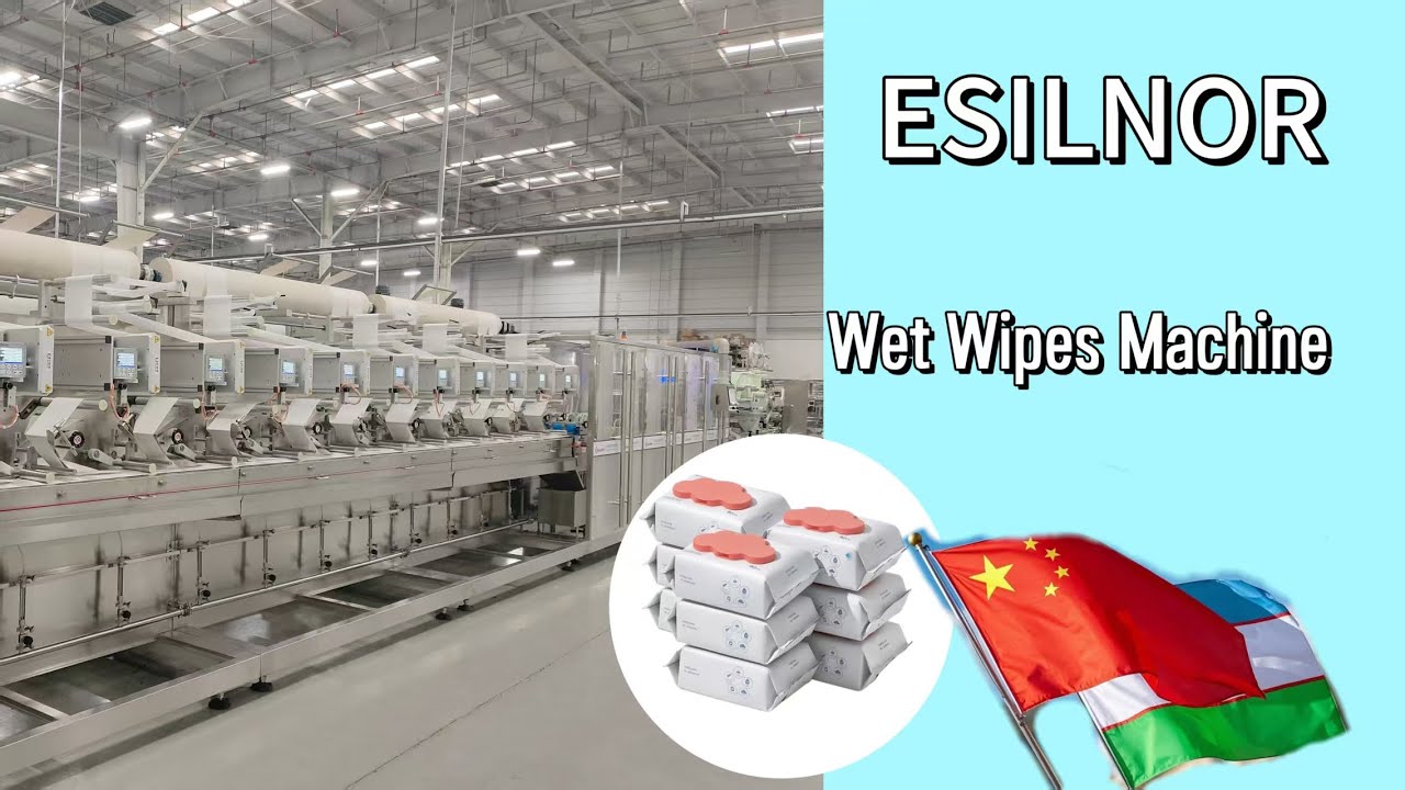 Multi-purpose fully automated wet wipes machine - YouTube
