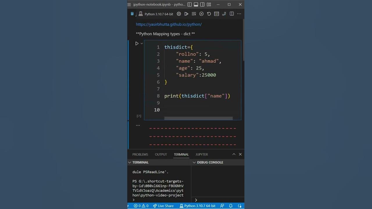 #1 dict | Python Mapping types - dict | Python Tutorial for Beginners ...