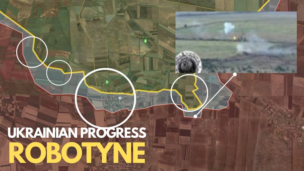Ukrainian progress in Robotyne area - YouTube