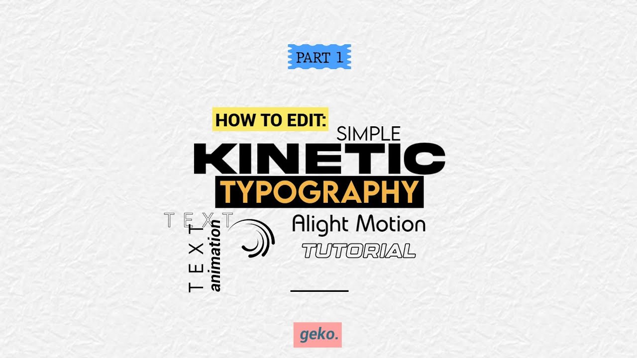 HOW TO EDIT: SIMPLE LYRICS KINETIC TYPOGRAPHY || ALIGHT MOTION TUTORIAL (PART 1) - YouTube