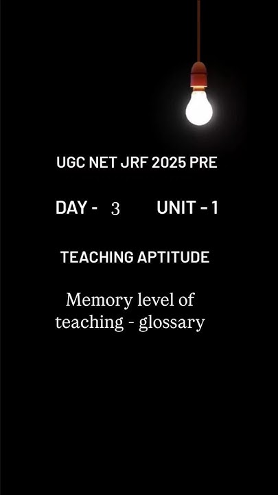 Memory, Understanding & Reflective:Levels of Teaching |Teaching Aptitude |NTA NET Paper 1 - YouTube