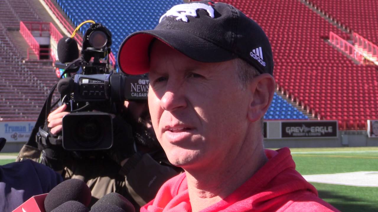 Stamps practice for first time since death of Mylan Hicks - YouTube