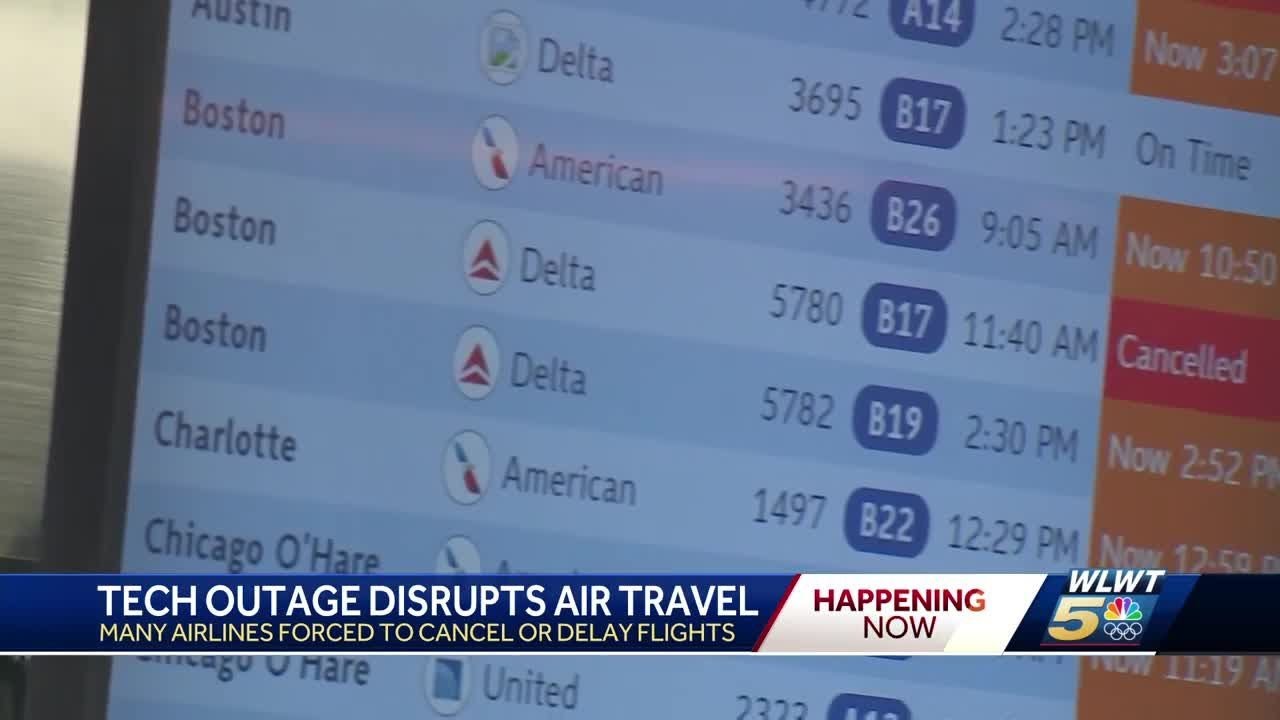 Cancellations, delays at CVG Airport after global technology outage ...