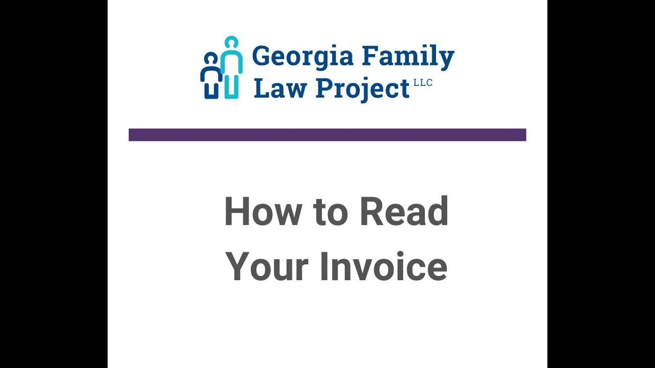 How to Read Your Invoice - YouTube