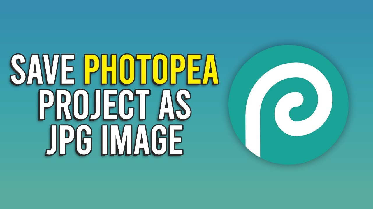 How to save Photopea Project as JPG Image - YouTube