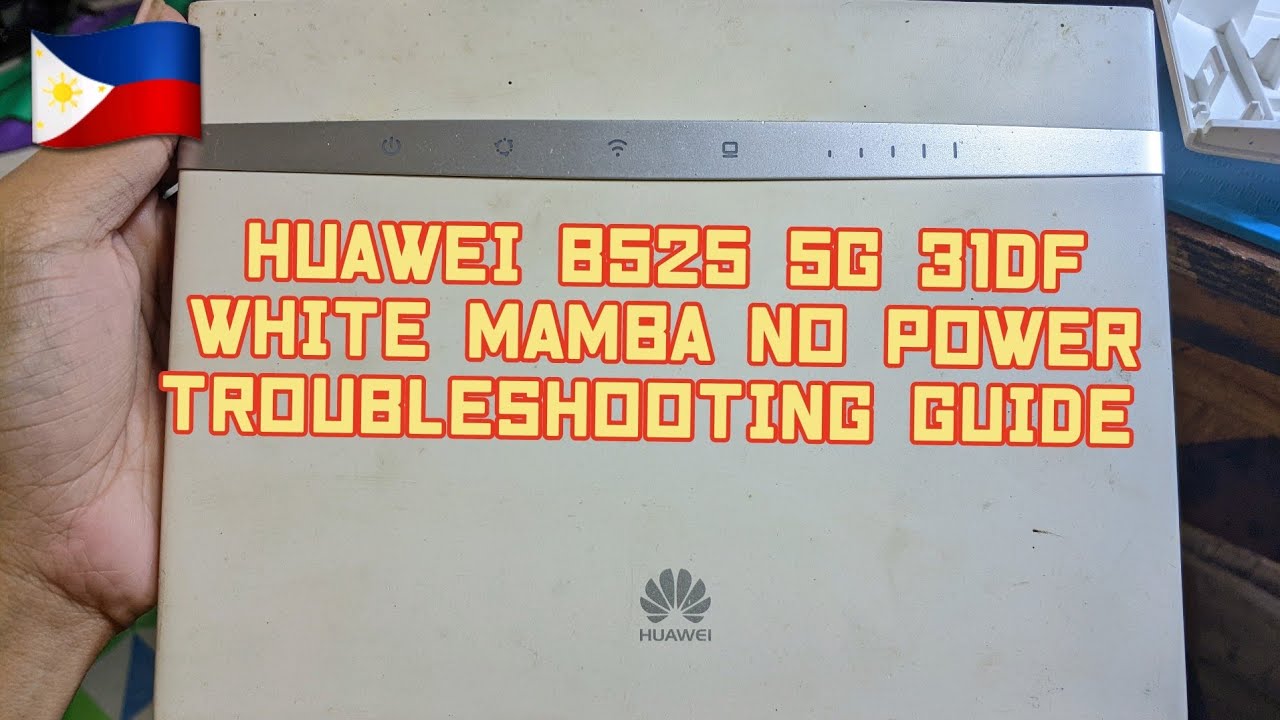 Huawei B525 5G 31DF White Mamba no power - YouTube