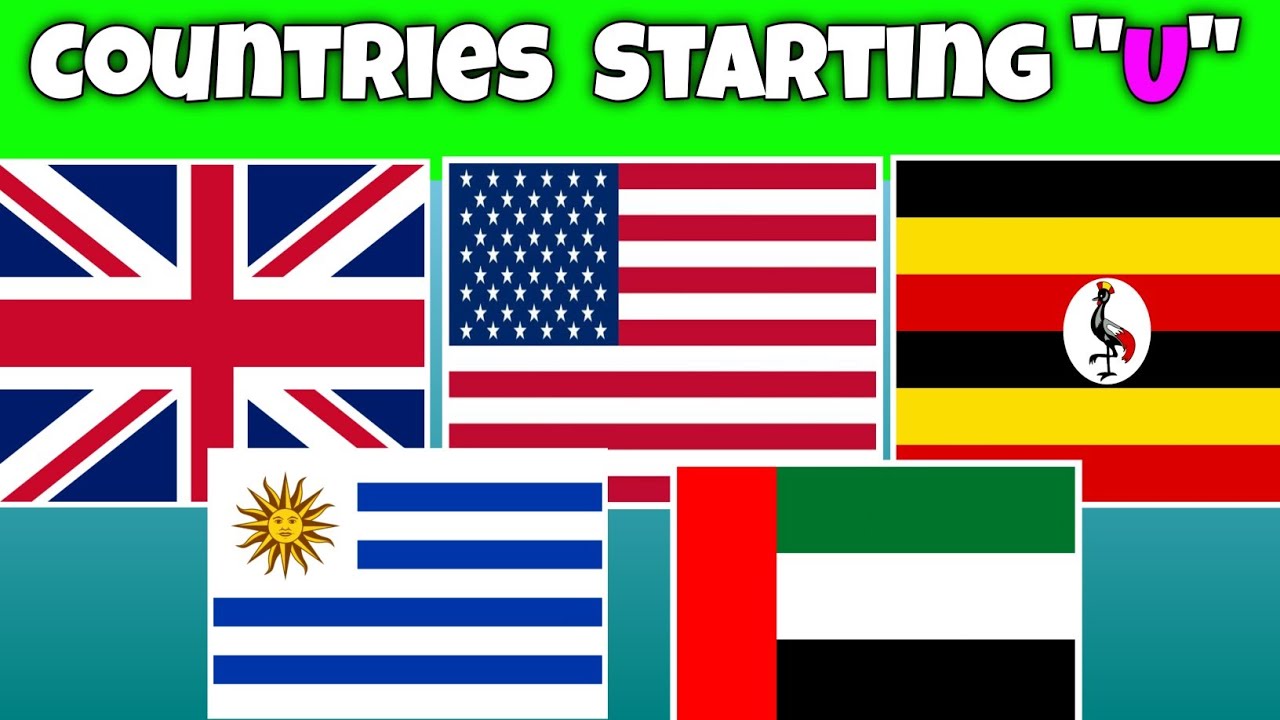 "U" Countries Starting letter Name Flag Quiz Challenge @HamziiiQuizs ...