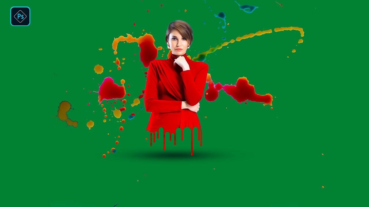 Dripping Effect | Splatter Effect | Photoshop Editing Tutorial - YouTube
