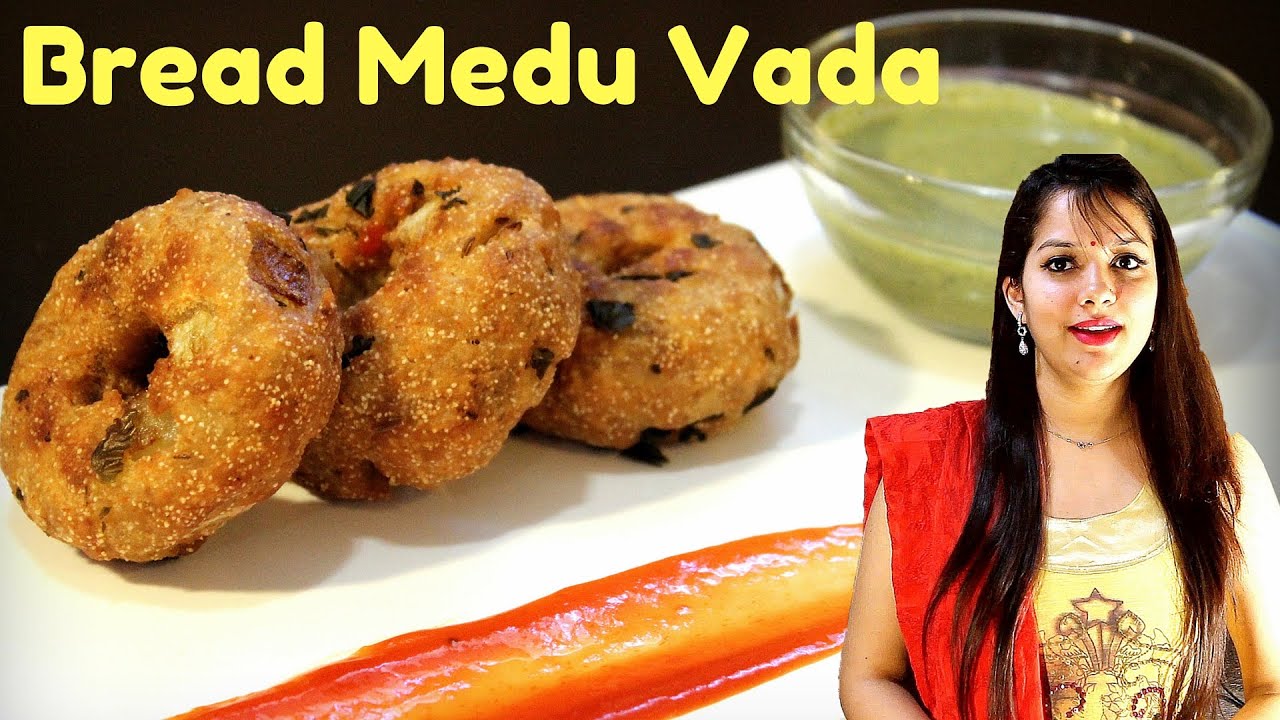 Instant Bread Vada Recipe | Bread Medu Vada Recipe | how to make Medu ...
