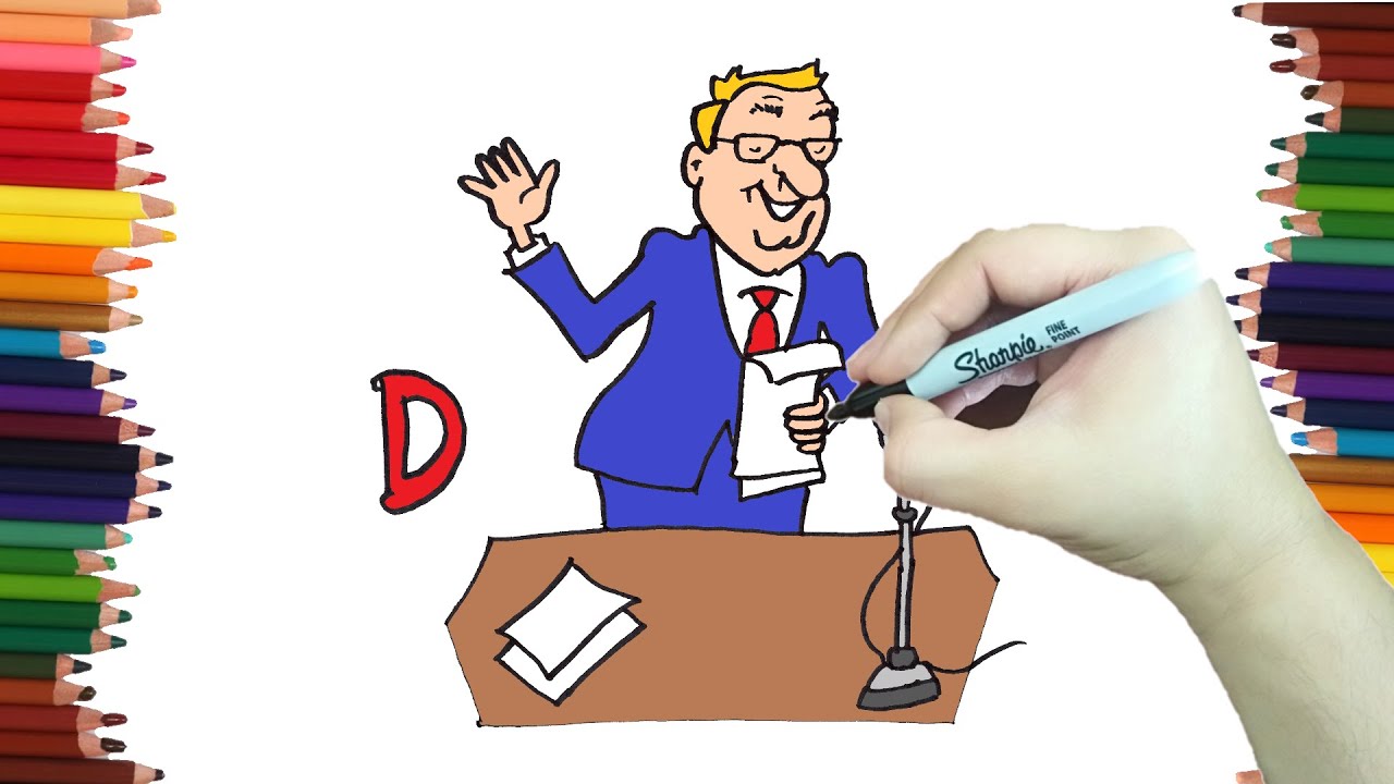 Como dibujar UN DISCURSO - YouTube