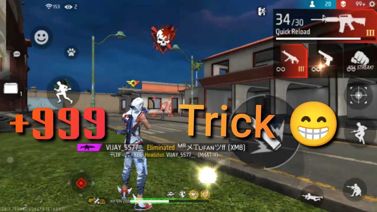 free fire training ground +999 kill || new trick 😱😱😱😱😱 - YouTube