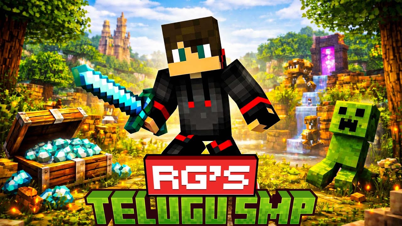 Lets Play RG Telugu SMP With @AdheeraGamingg | Minecraft | Live ...