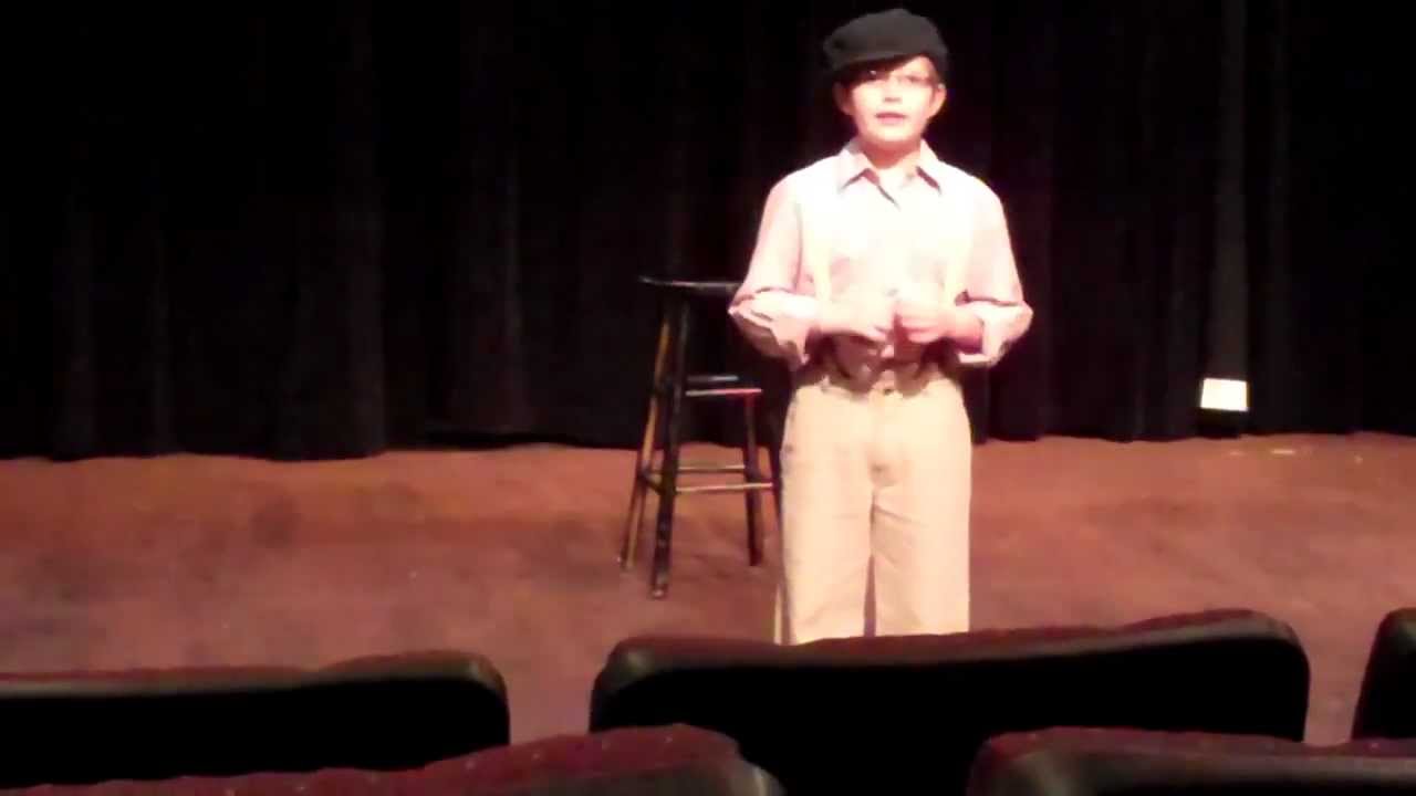 Cole Vaughan Age 11 "Santa Fe" from the musical "Newsies" - YouTube