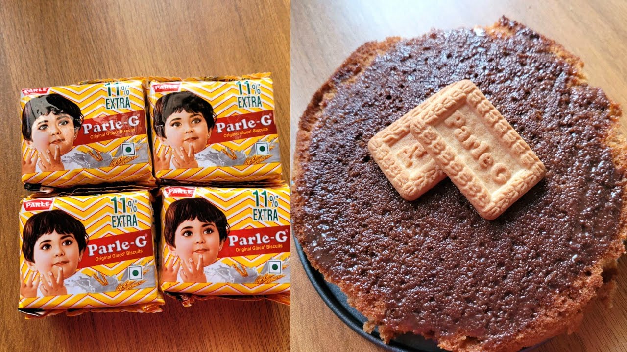 Parle G biscuit cake | without oven, maida,egg | Soft and delicious ...