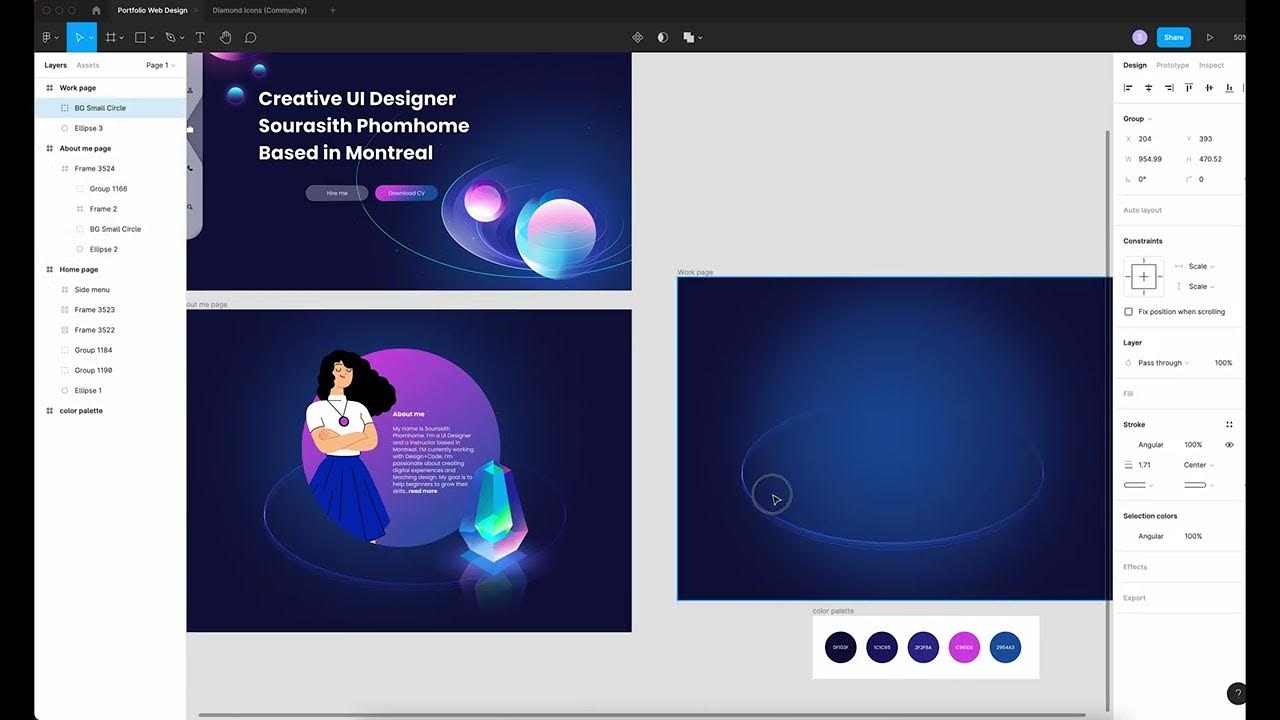 Portfolio Web Design part 2 - YouTube